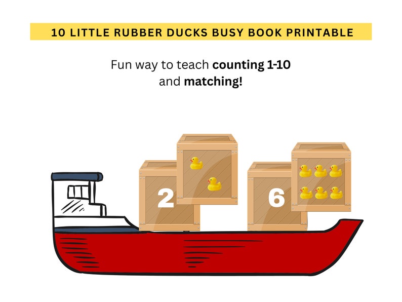 10 patitos de goma imprimibles de Eric Carle: Actividad de conteo para ...
