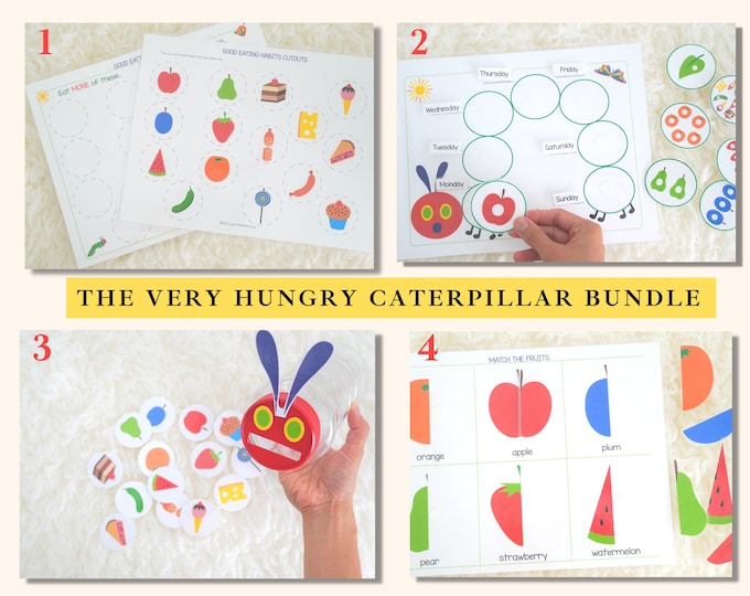 Busy Book Binder Printable the Very Hungry Caterpillar Toddler Activity ...