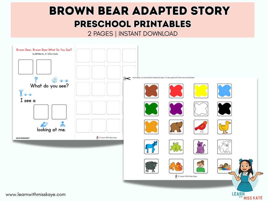 Brown Bear, Brown Bear Activities Story Companion |adapted Books for ...