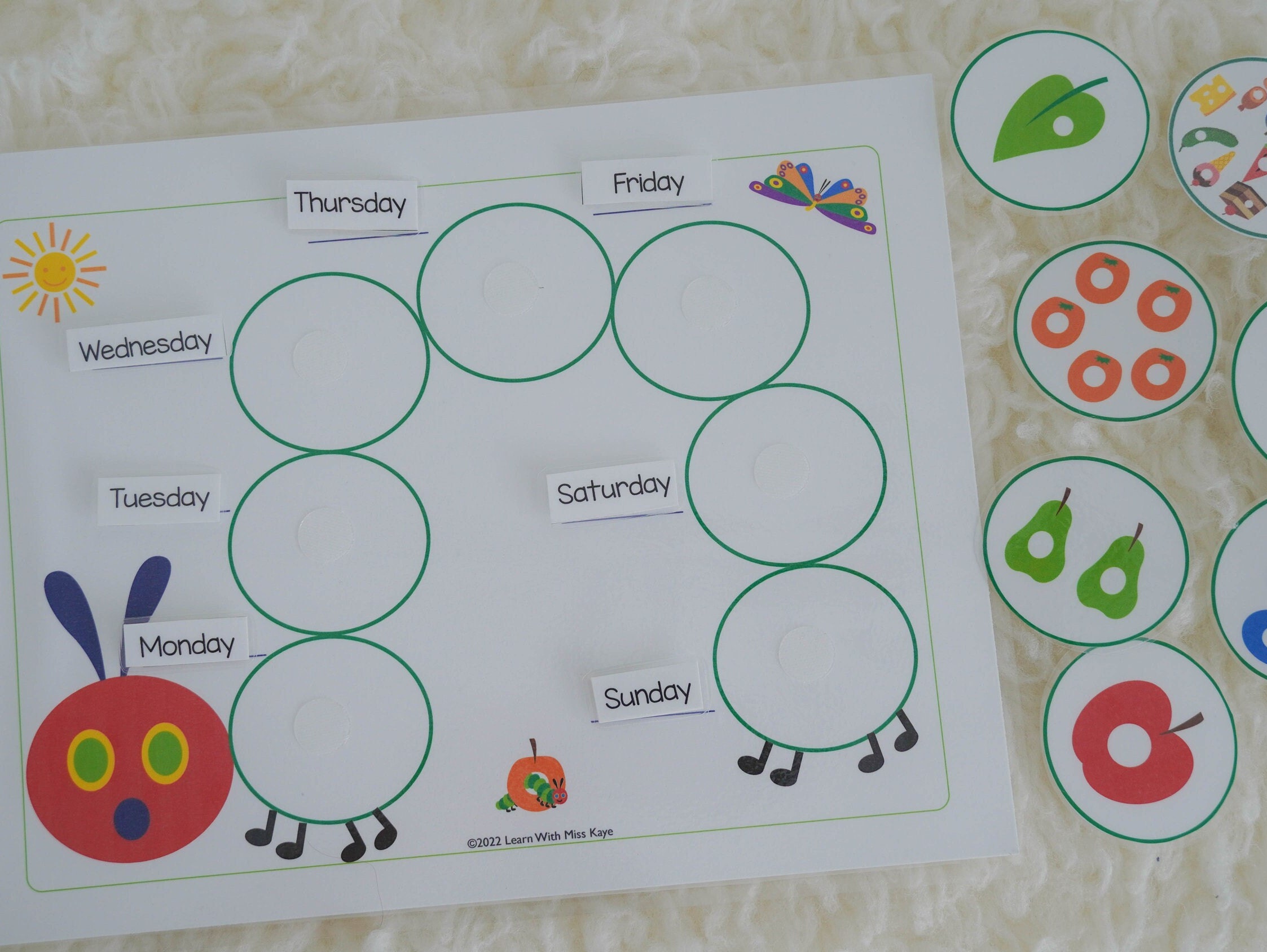 The Very Hungry Caterpillar Printable | Activity Worksheet for Toddler ...