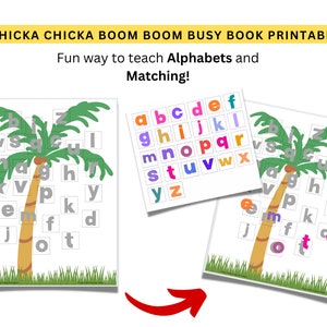 Chicka Chicka Boom Boom Busy Book Printable | Activity Worksheet for ...