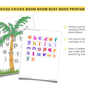 Chicka Chicka Boom Boom Busy Book Printable | Activity Worksheet for ...