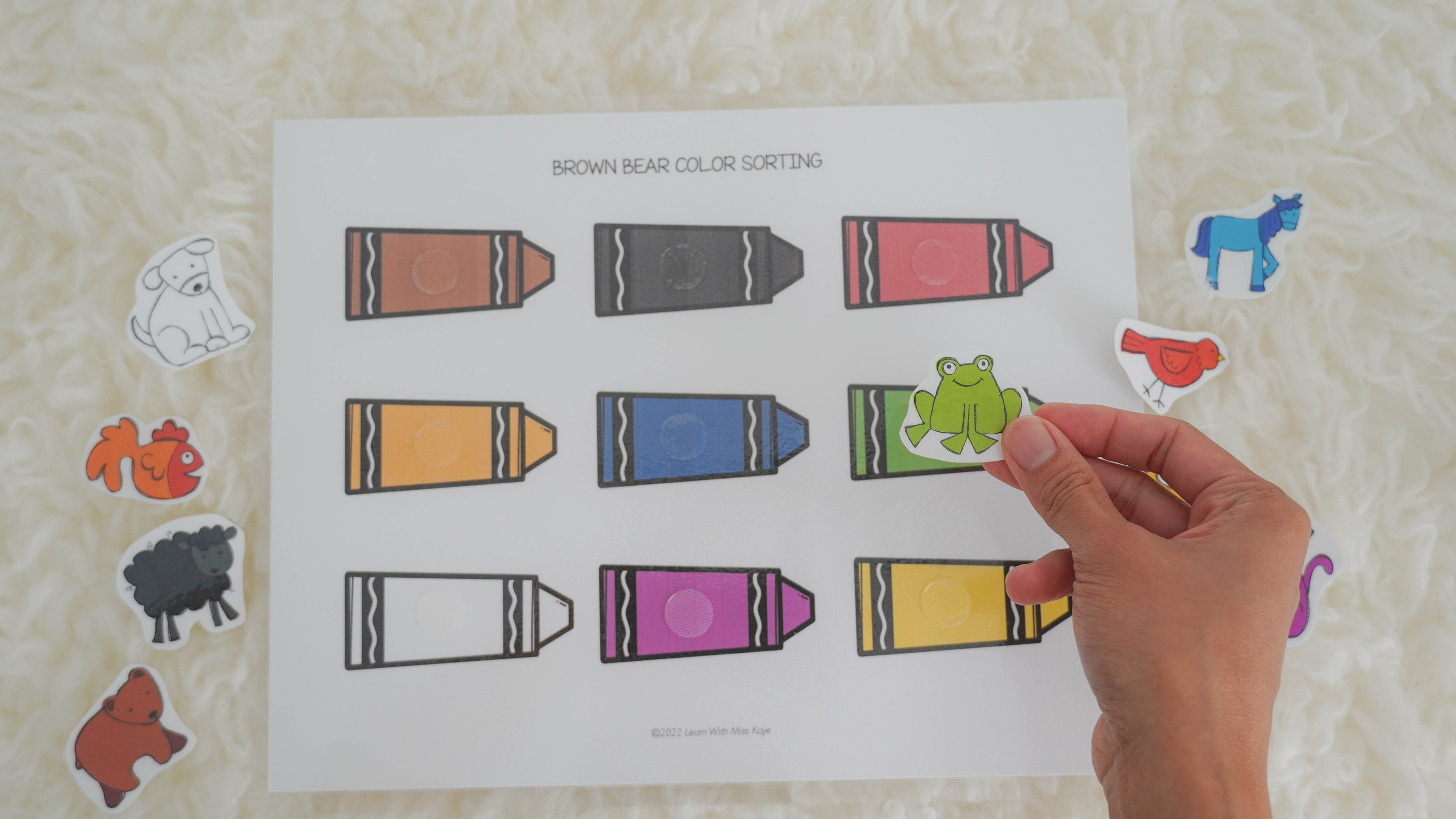 Brown Bear Busy Book Bundle: Homeschool Learning (digital Download) - Etsy