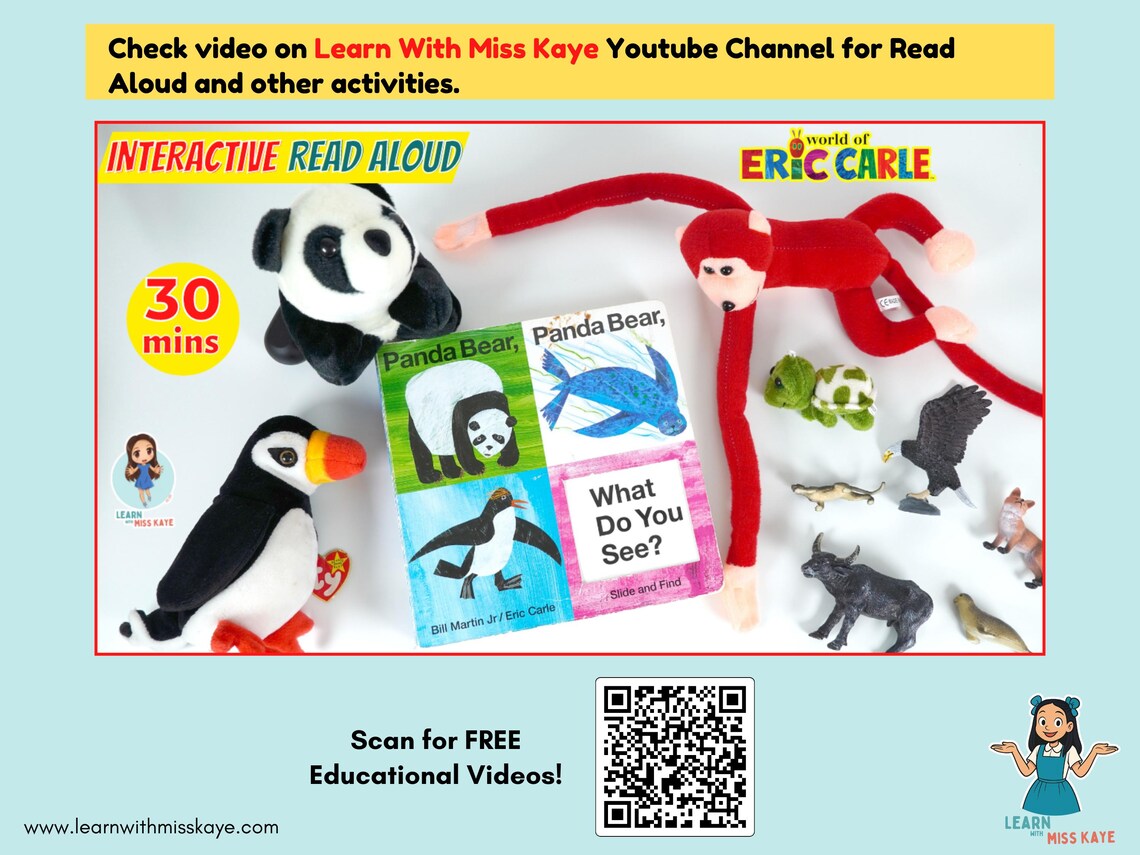 Panda Bear Panda Bear What Do You See Activities | Story Retelling for ...