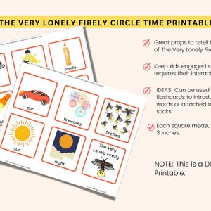 Circle Time Props - Eric Carle the Very Lonely Firefly | Speech Therapy ...