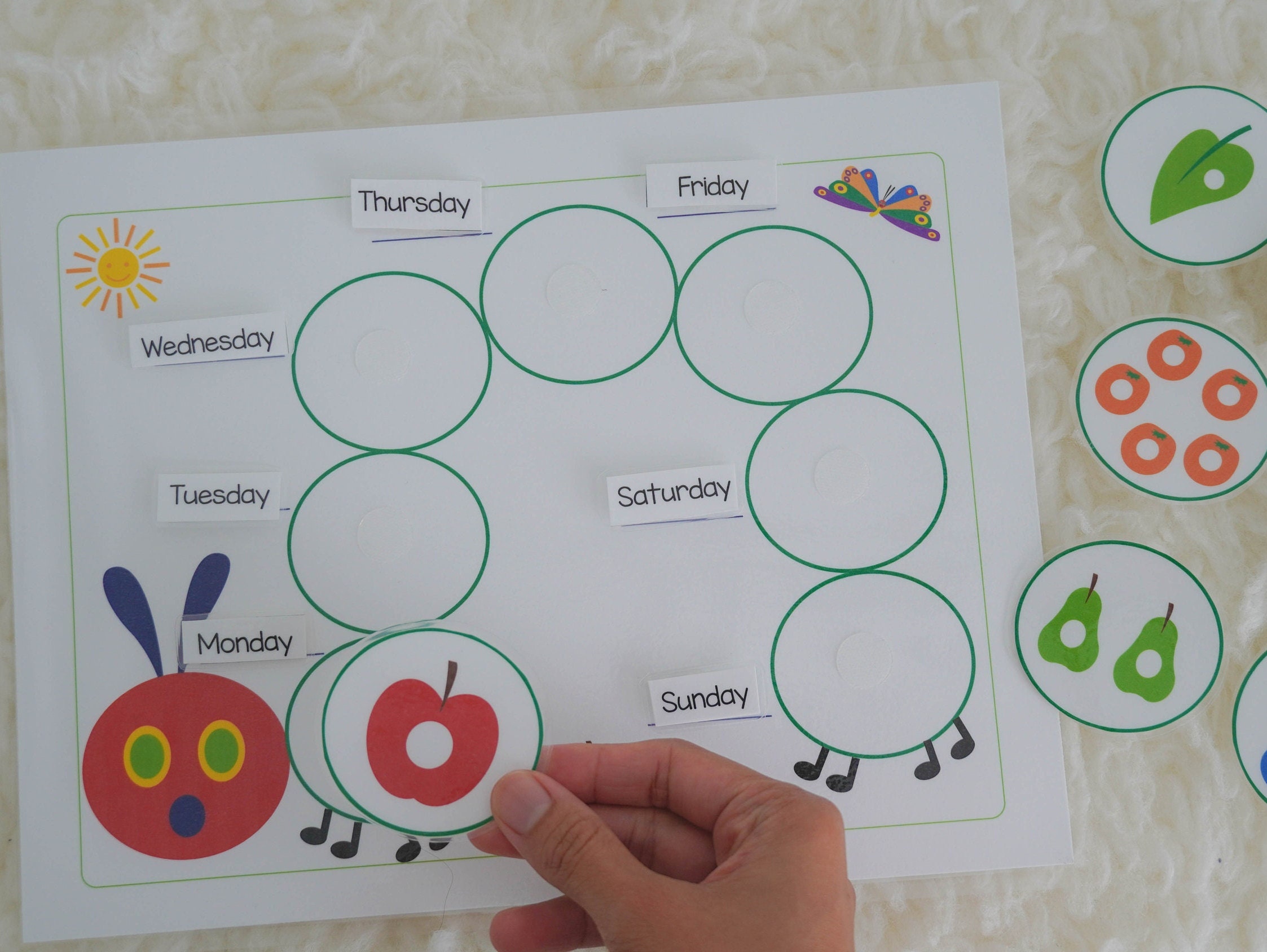 The Very Hungry Caterpillar Printable | Activity Worksheet for Toddler ...