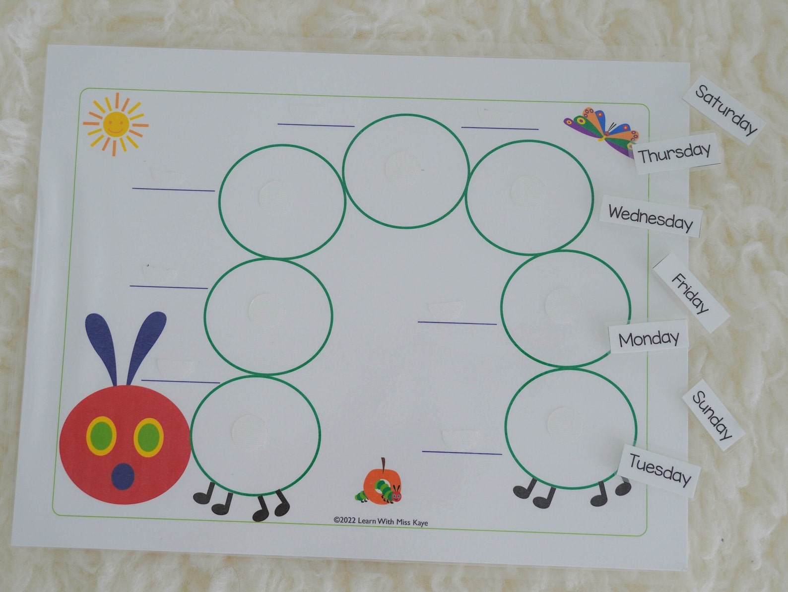 Hungry Caterpillar Printable Puppets - Free Worksheets Printable