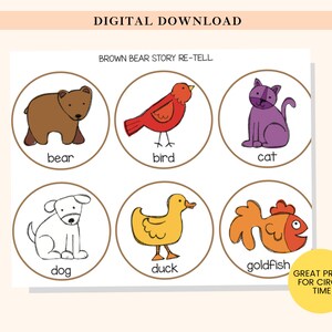 Circle Time Props for Toddler, Preschool, Kindergarten | Brown Bear ...