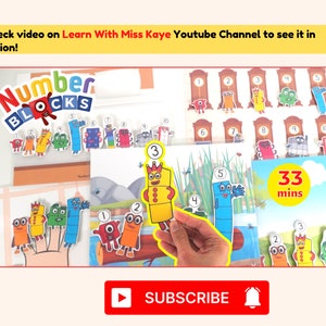 Numberblocks Busy Book: Preschool Learning Binder (digital Printable ...