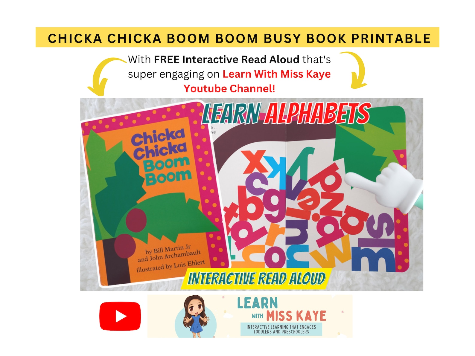 Chicka Chicka Boom Boom Busy Book Printable | Activity Worksheet for ...