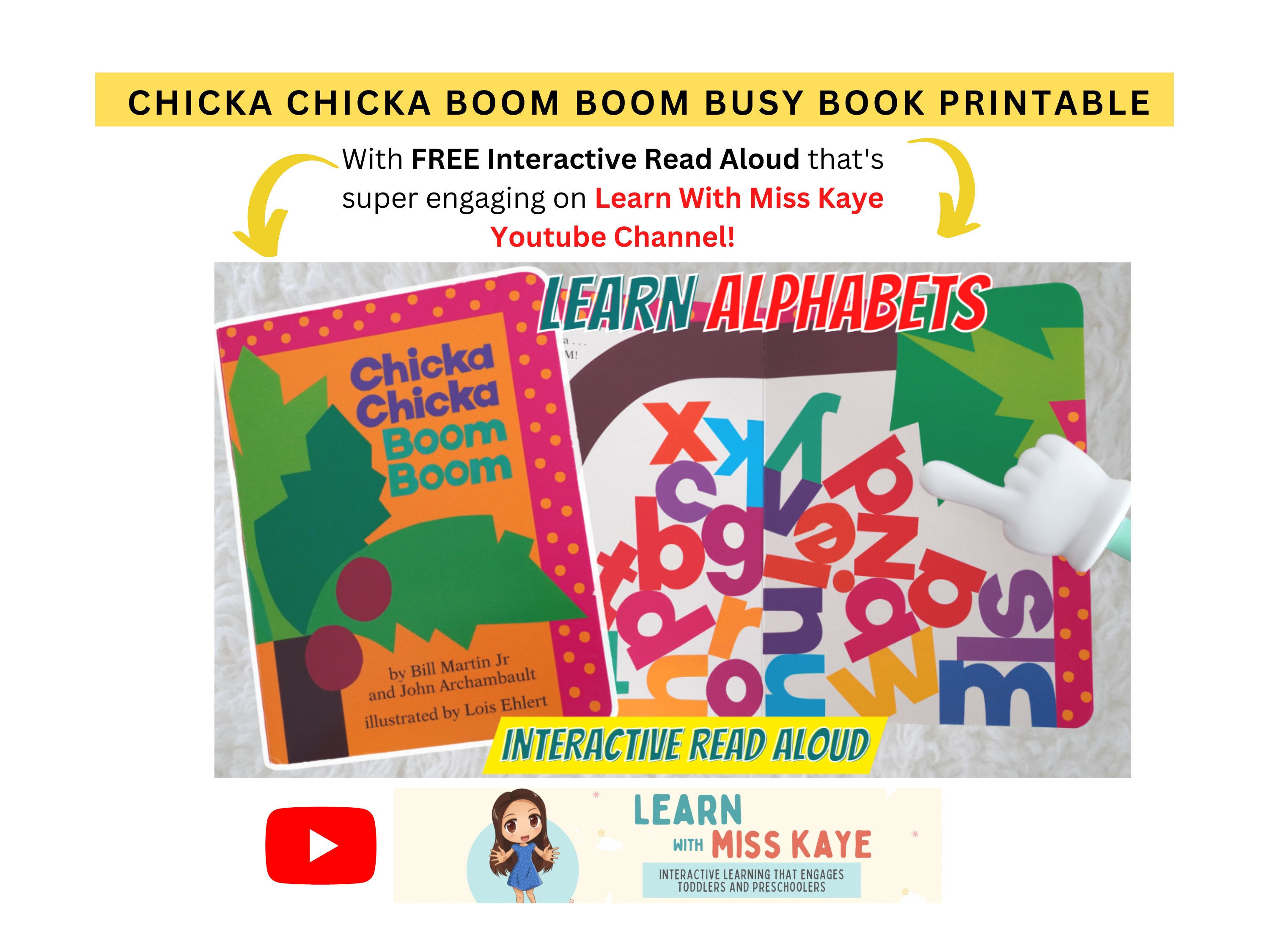 Chicka Chicka Boom Boom Busy Book Printable | Activity Worksheet for ...