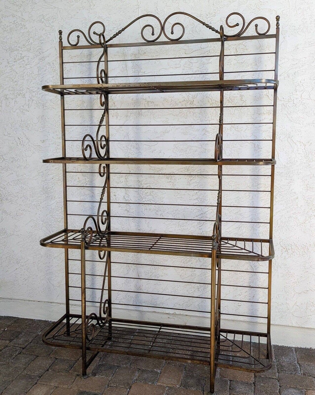 Vintage French Bronze Iron Bakers Rack Etagere Display - Etsy