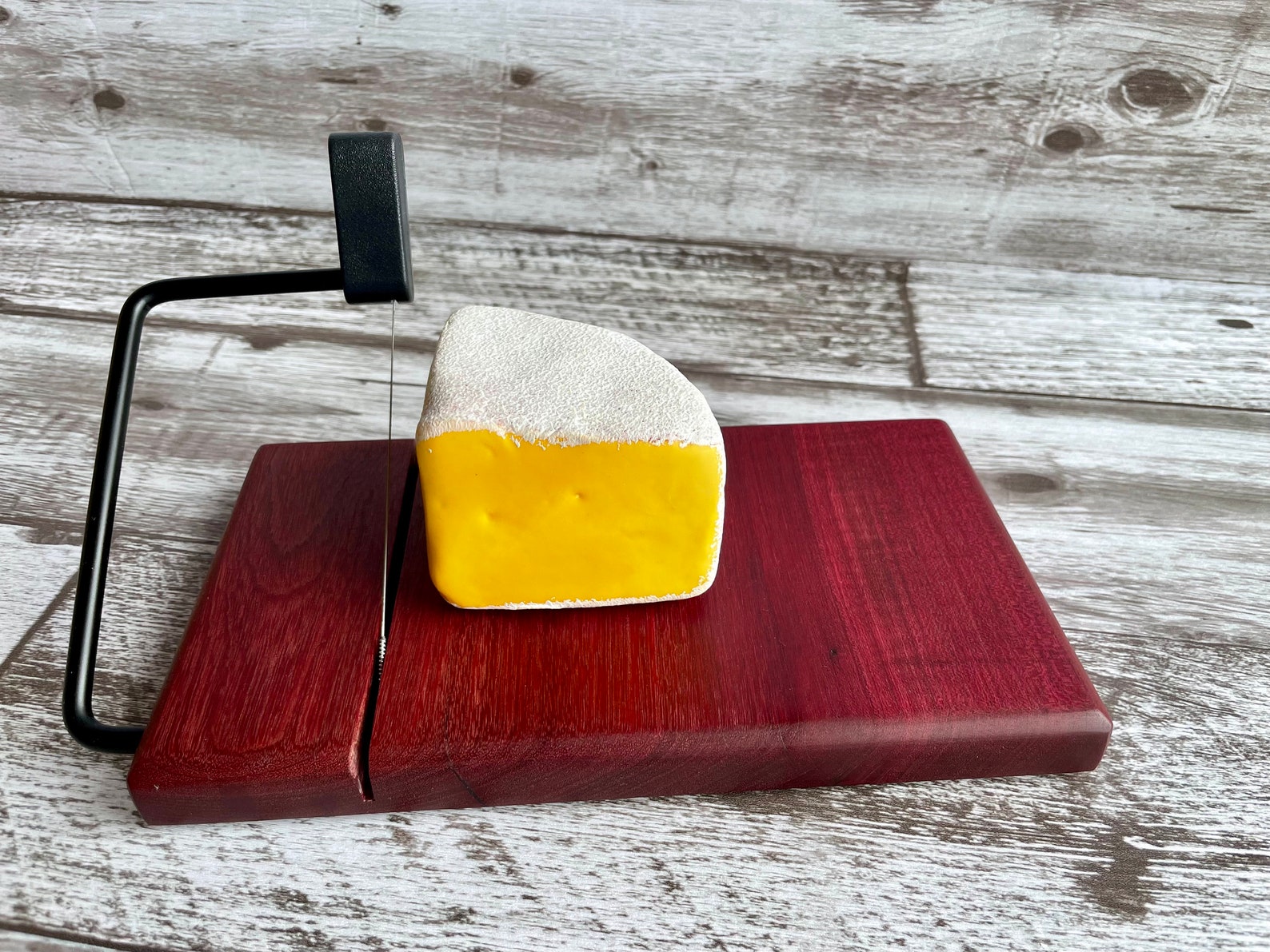 Cheese Board With Wire Slicer, Handmade Cheese Board, Cheese Slicer ...