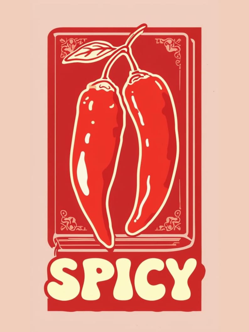 Spicy Book Poster, DIGITAL DOWNLOAD, Wall Print, Bookish Poster, Gift ...