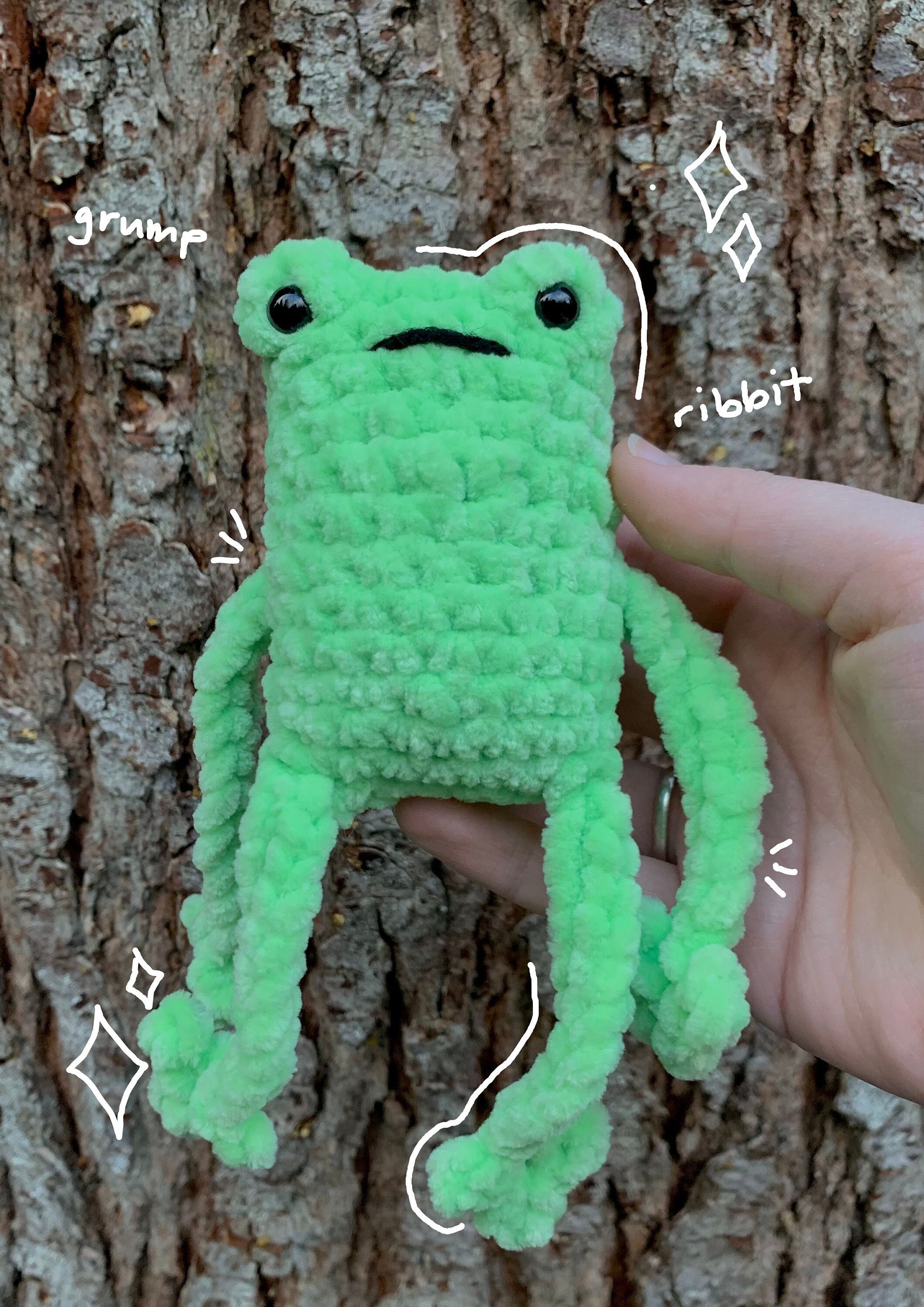 Crochet Leggy Frog - Etsy