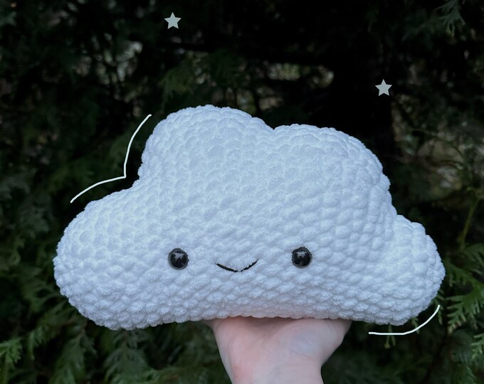 Crochet Cloud Plushie - Etsy