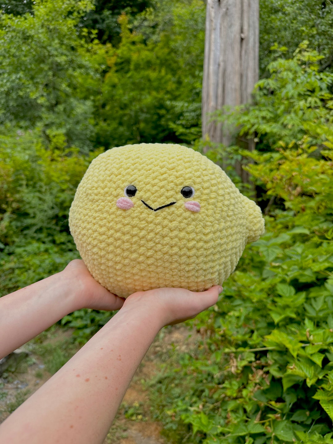 Jumbo Crochet Lemon Plushie - Etsy