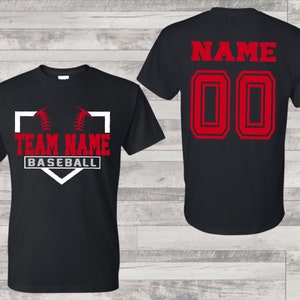 Custom Baseball Jersey Shirt: Personalized Team Sport Gift - Etsy