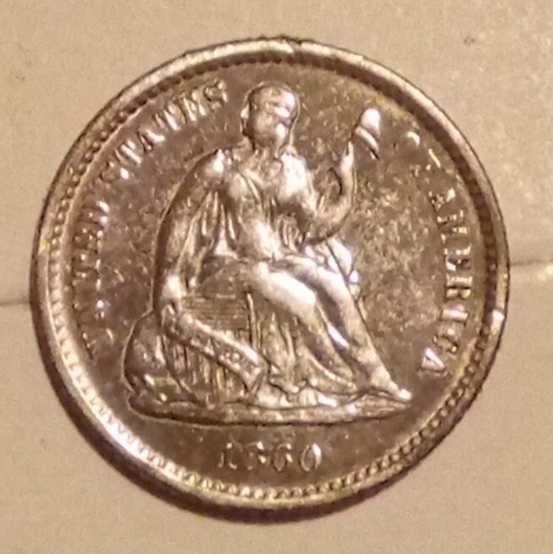 1860 O New Orleans Mint Half Dime ,about Uncirculated. Details Smoothed ...