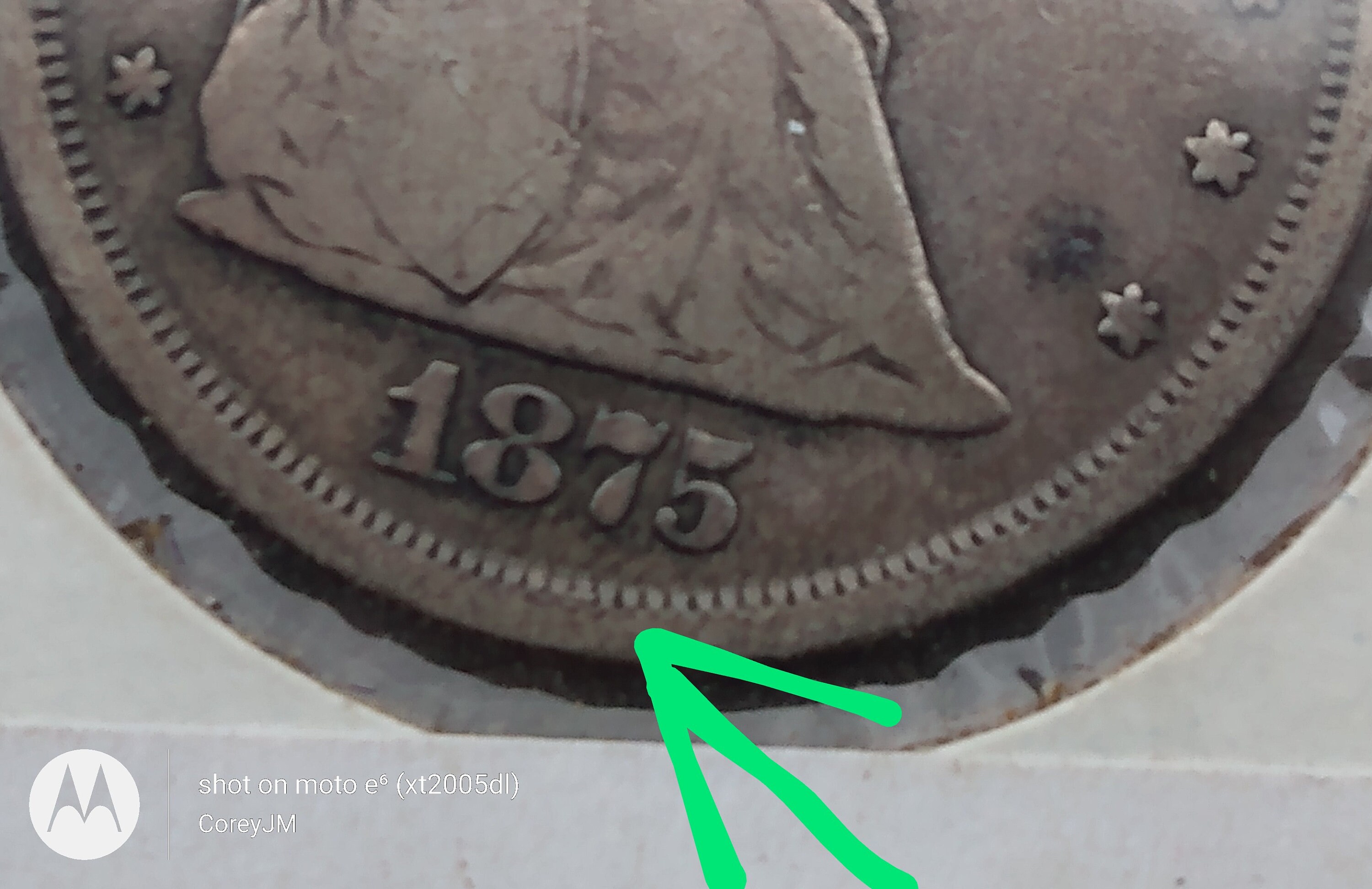 Us 20 C. 1875 S/s Mpd Fs302 Cherry Pickers Variety With Extreme Reverse ...