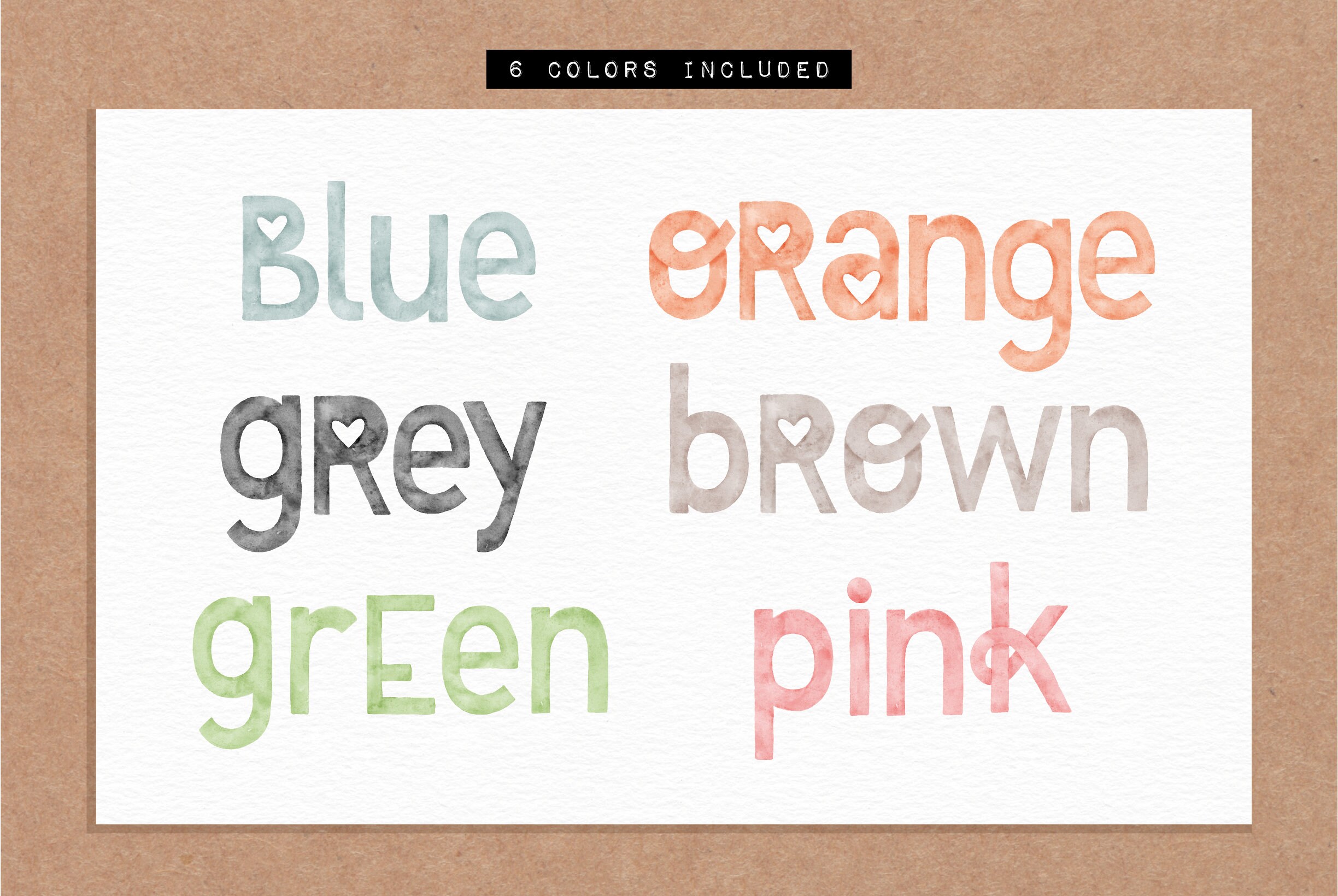 Watercolor Lettering Creator, Alphabet Digital Clipart, Baby Names ...