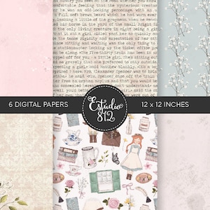 Anne Clipart Vintage Greengables Girls Clip Art Digital Download - Etsy