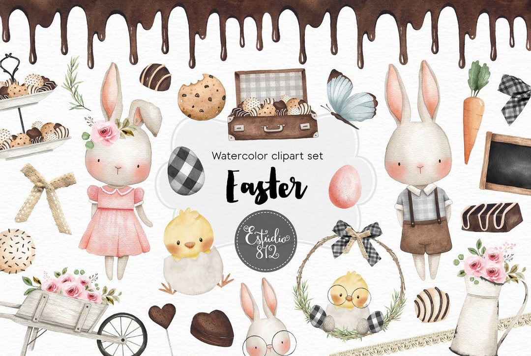 Easter Set, Chocolate, Easter Egg, Bunny, Flowers, Little Chick ...