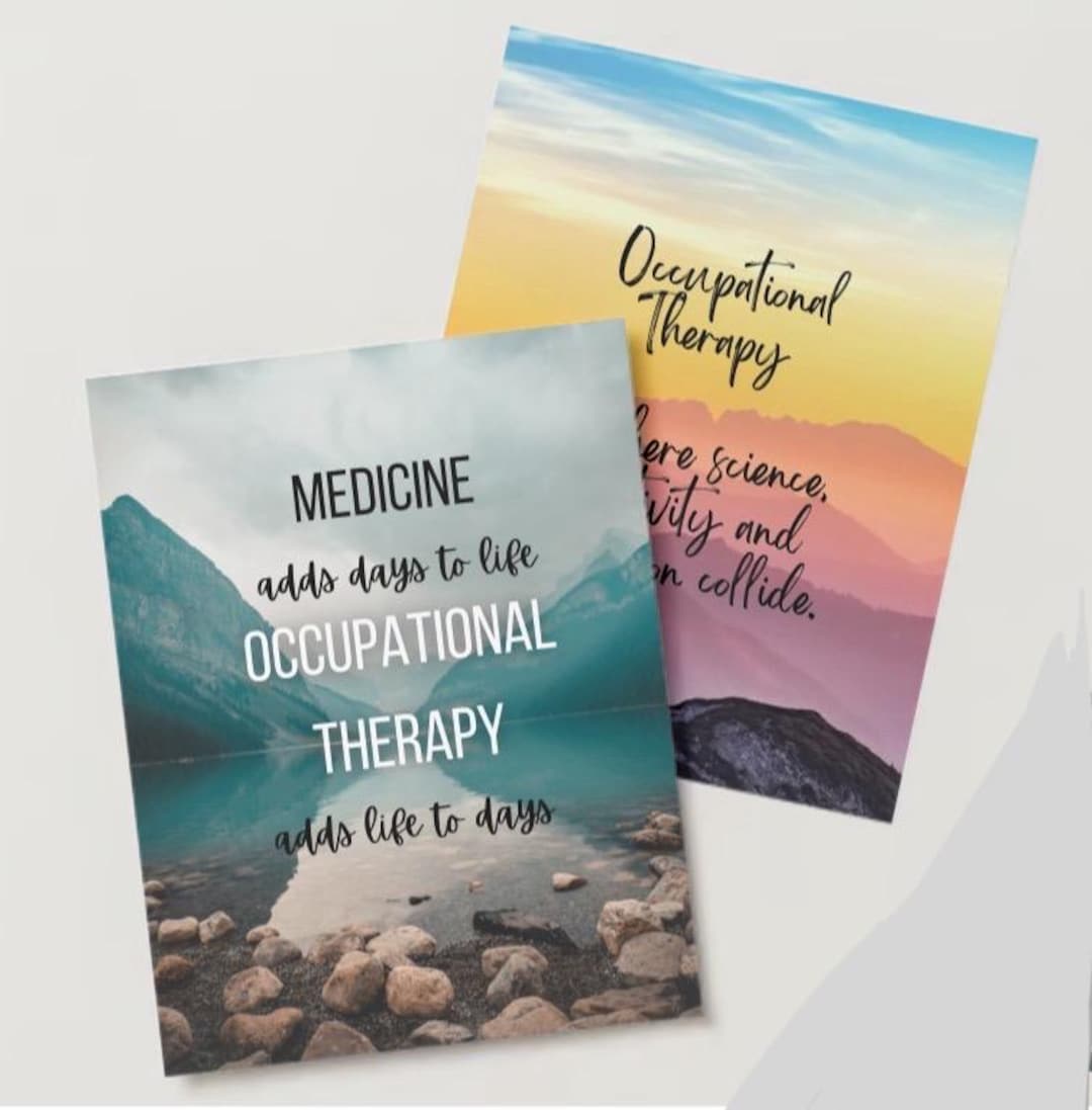 5 Occupational Therapy Posters - Etsy