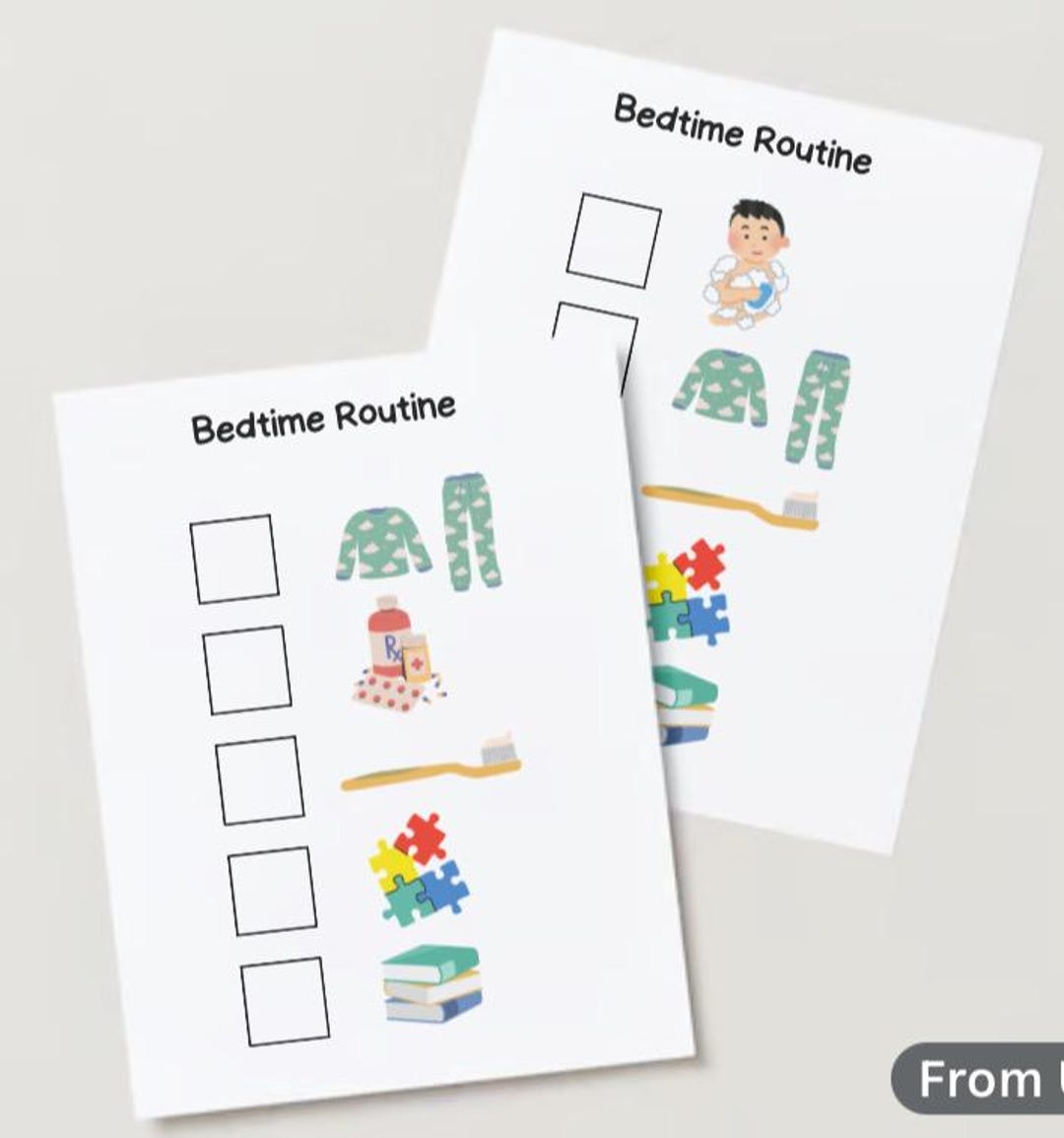 Bedtime Routine Checklist - Etsy