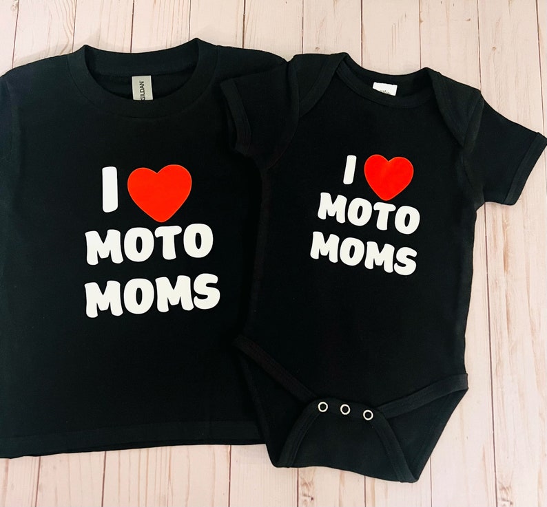 I Love Moto Moms, Baby/toddler/kids - Etsy