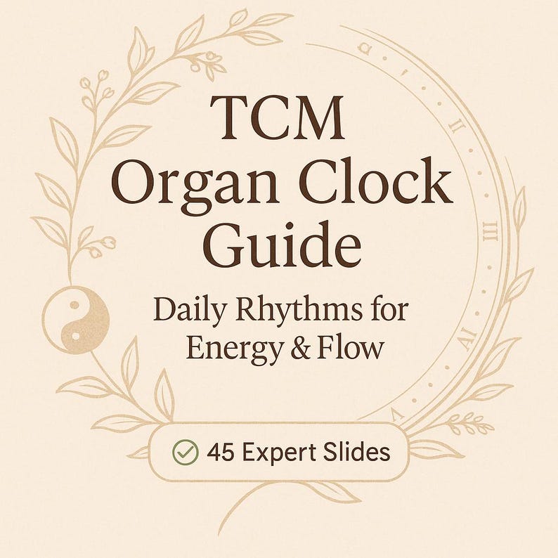 TCM Organ Clock Guide – Daily Rhythms for Energy & Flow - Etsy Australia