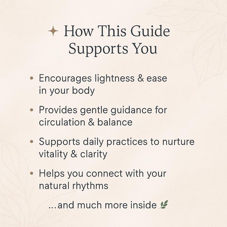 Lymphatic Flow Rituals – Gentle Guide for Circulation & Lightness | 45 ...
