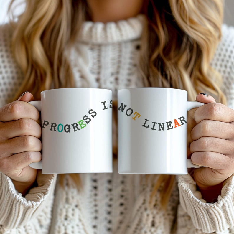 Special Education Teacher Gift Progress is Not Linear Mug, Sped Teacher Cup, Special Education ...