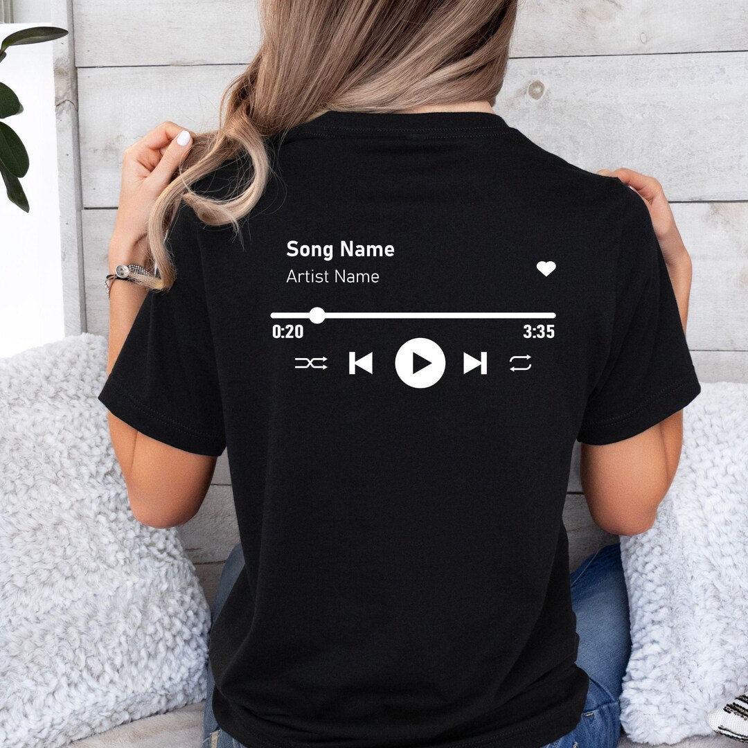 Custom Artist Song Name Shirt: Personalized Music Fan Tee - Etsy