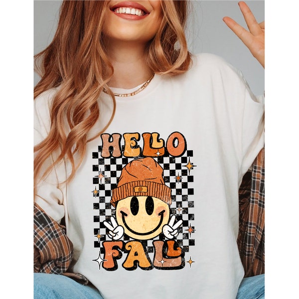 Checkered Smiley Face Shirt - Etsy