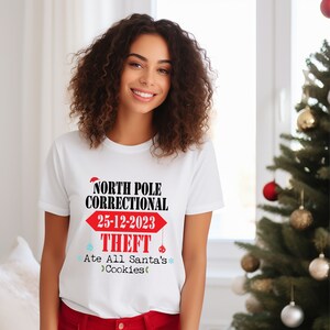 CUSTOM Matching Family Christmas Shirt, North Pole Correctional, Funny ...
