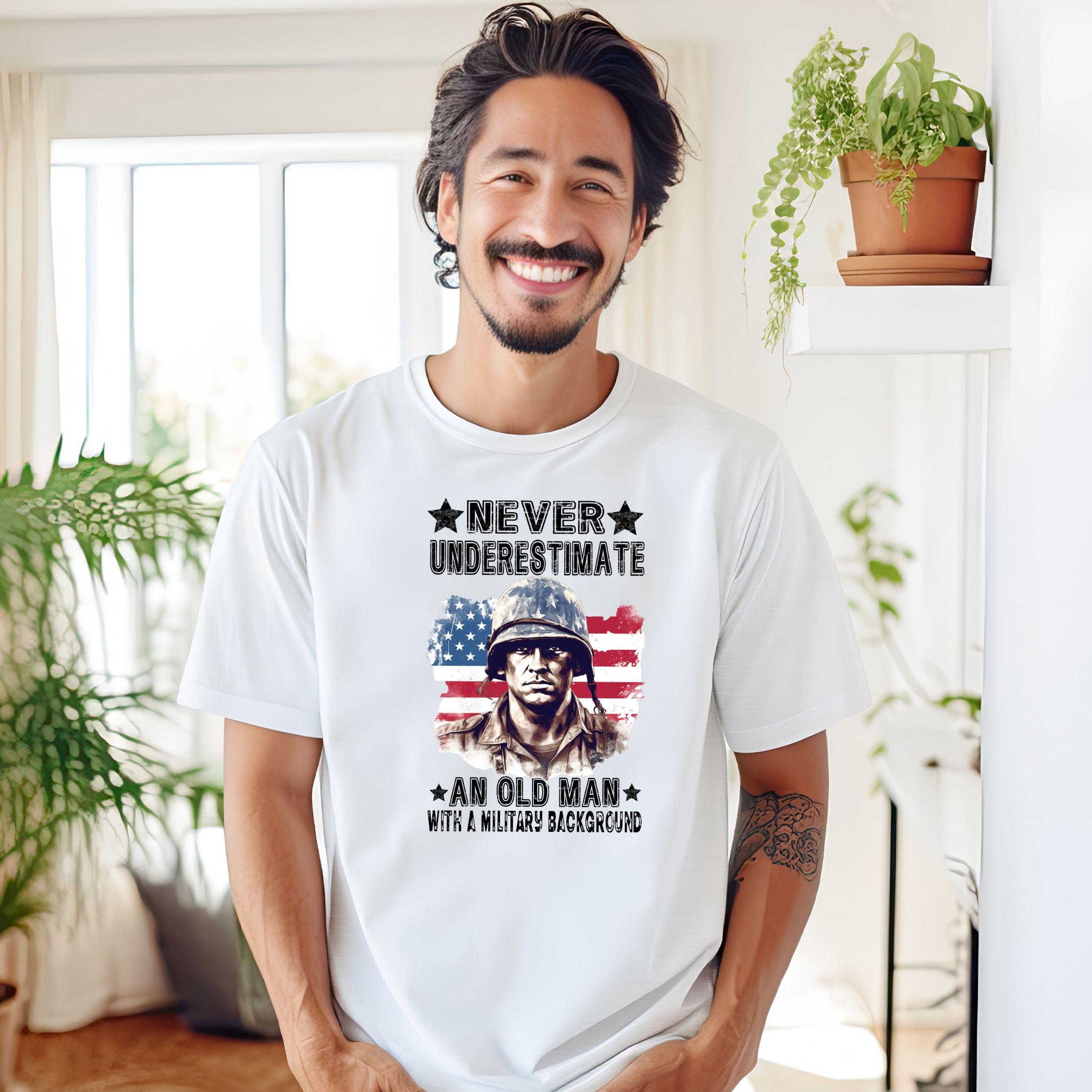 Retro American Flag Veteran T-shirt: Military Gift - Etsy