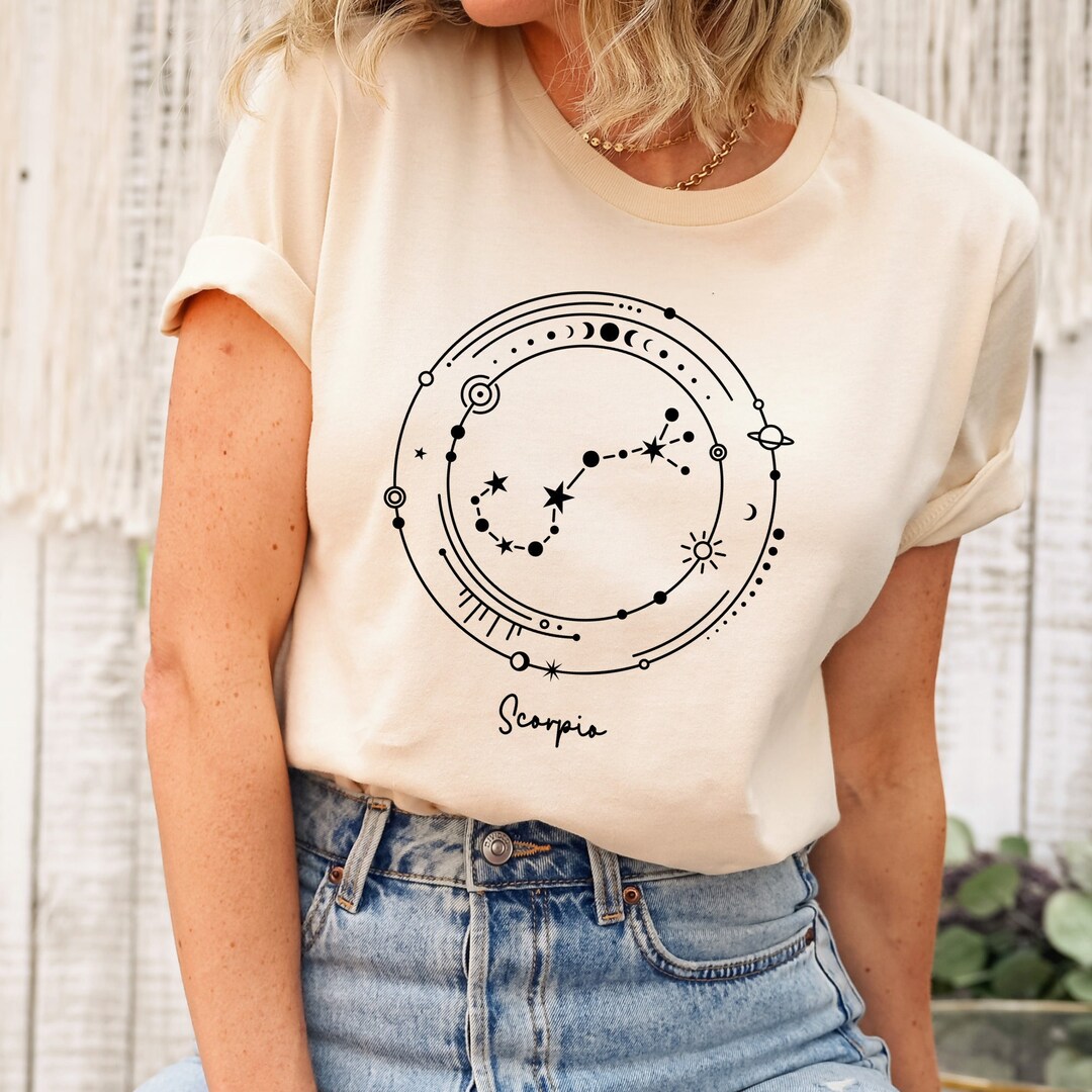 Zodiac Constellation Shirt: Astrology Gift, Horoscope Birthday Tee - Etsy