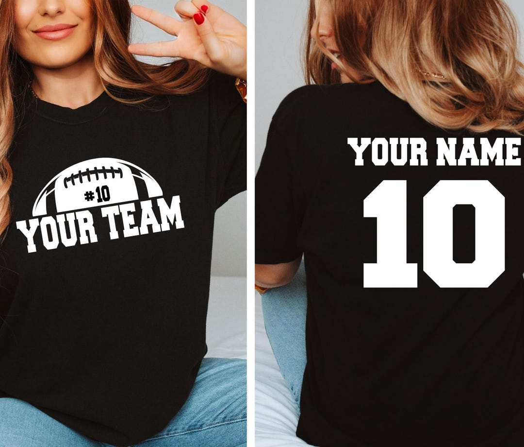Personalized Football Shirt, Your Name and Number Football Shirt ...