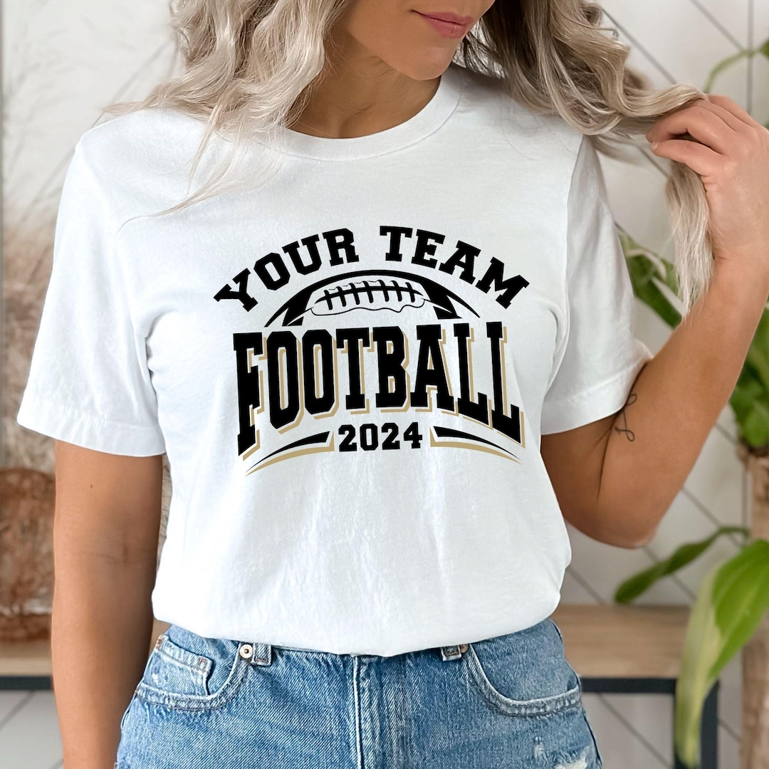 Custom Football Team Name Number Shirt, Personalized Double Sided ...
