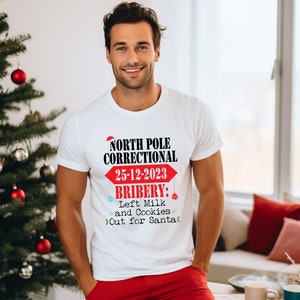 CUSTOM Matching Family Christmas Shirt, North Pole Correctional, Funny ...