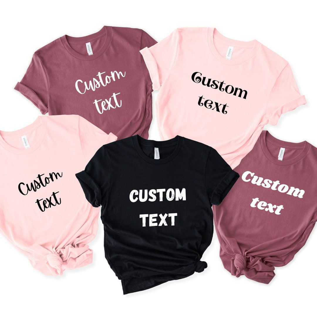 Personalized T-shirt, Custom T-shirts, Custom Shirt, Personalized Shirt ...