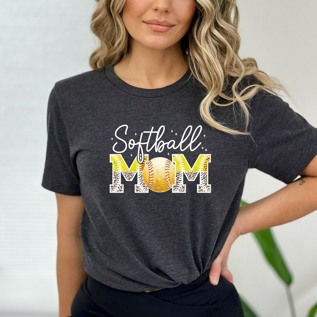 Softball Mom Tshirt, Softball Shirt, Mom Birthday T-shirt, Funny Mom ...
