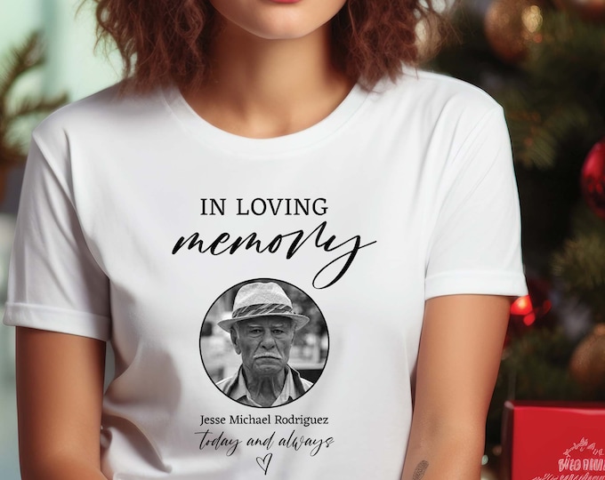 In Memory of Shirt, Custom Grief Gift, Personalized Name and Dates ...