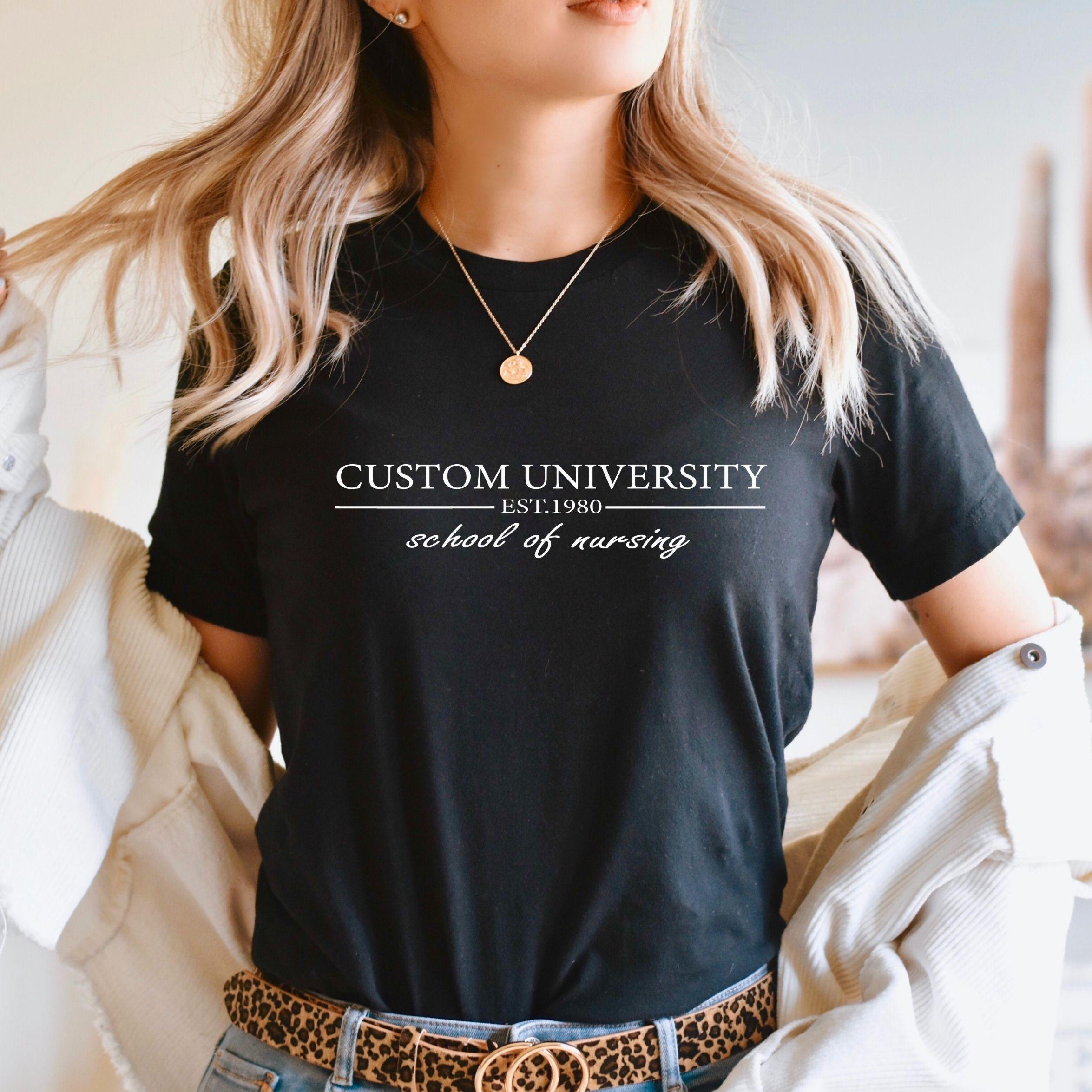 Custom University T-shirt: Personalized College Program Tee - Etsy