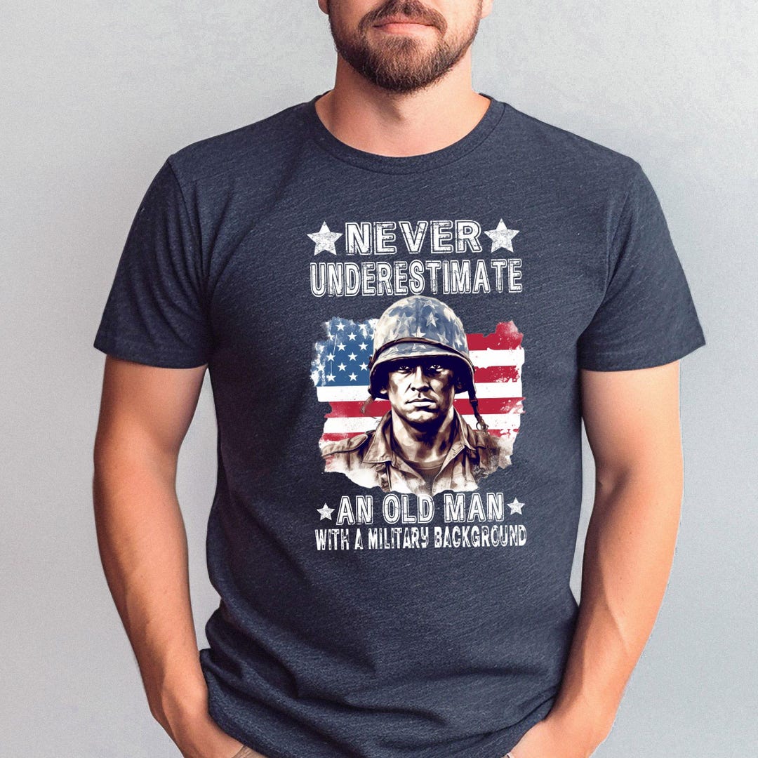 Retro American Flag Veteran T-shirt: Military Gift - Etsy
