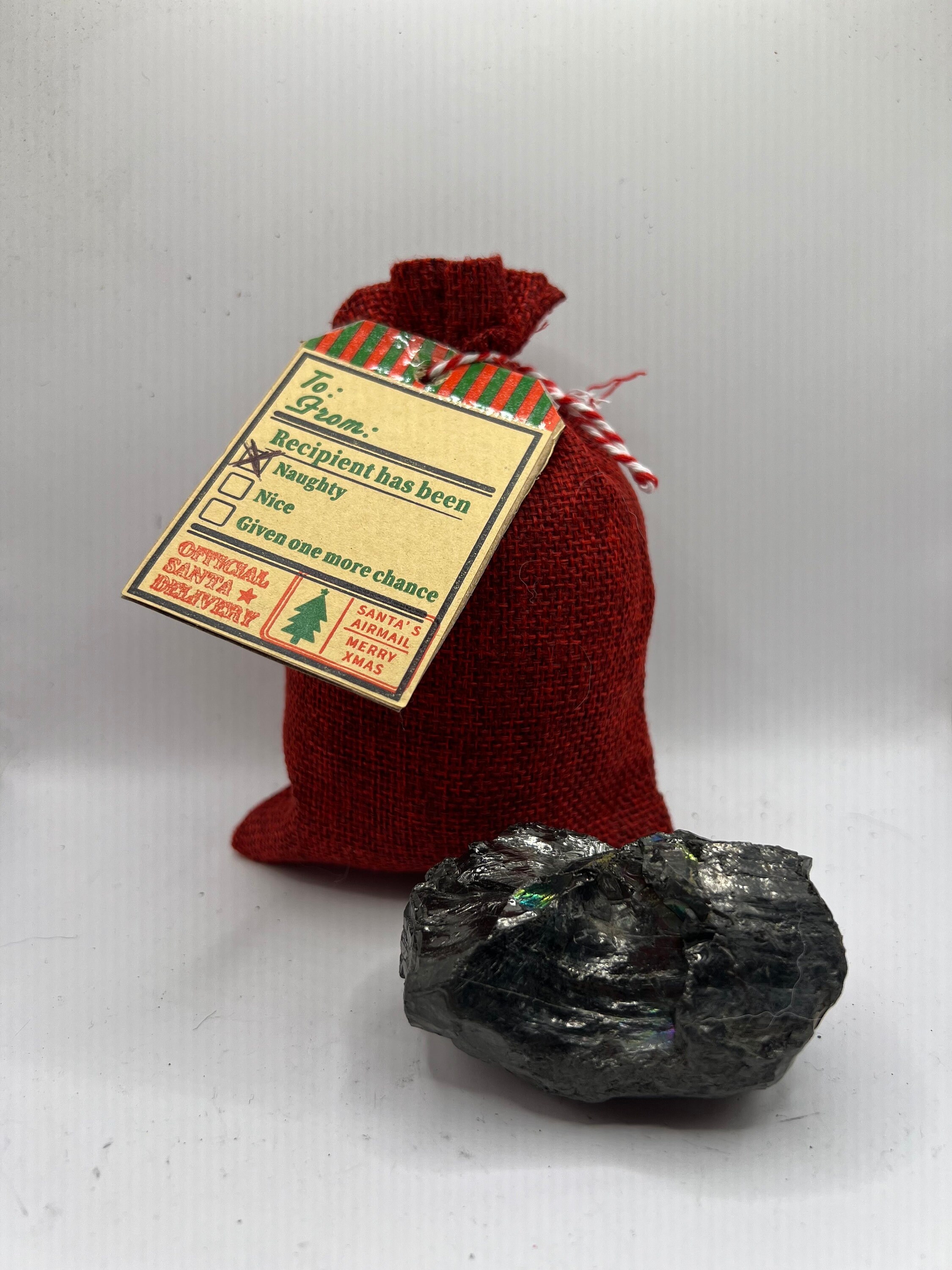 Naughty List Gram ~ Lump of Coal Gag Gift - Etsy