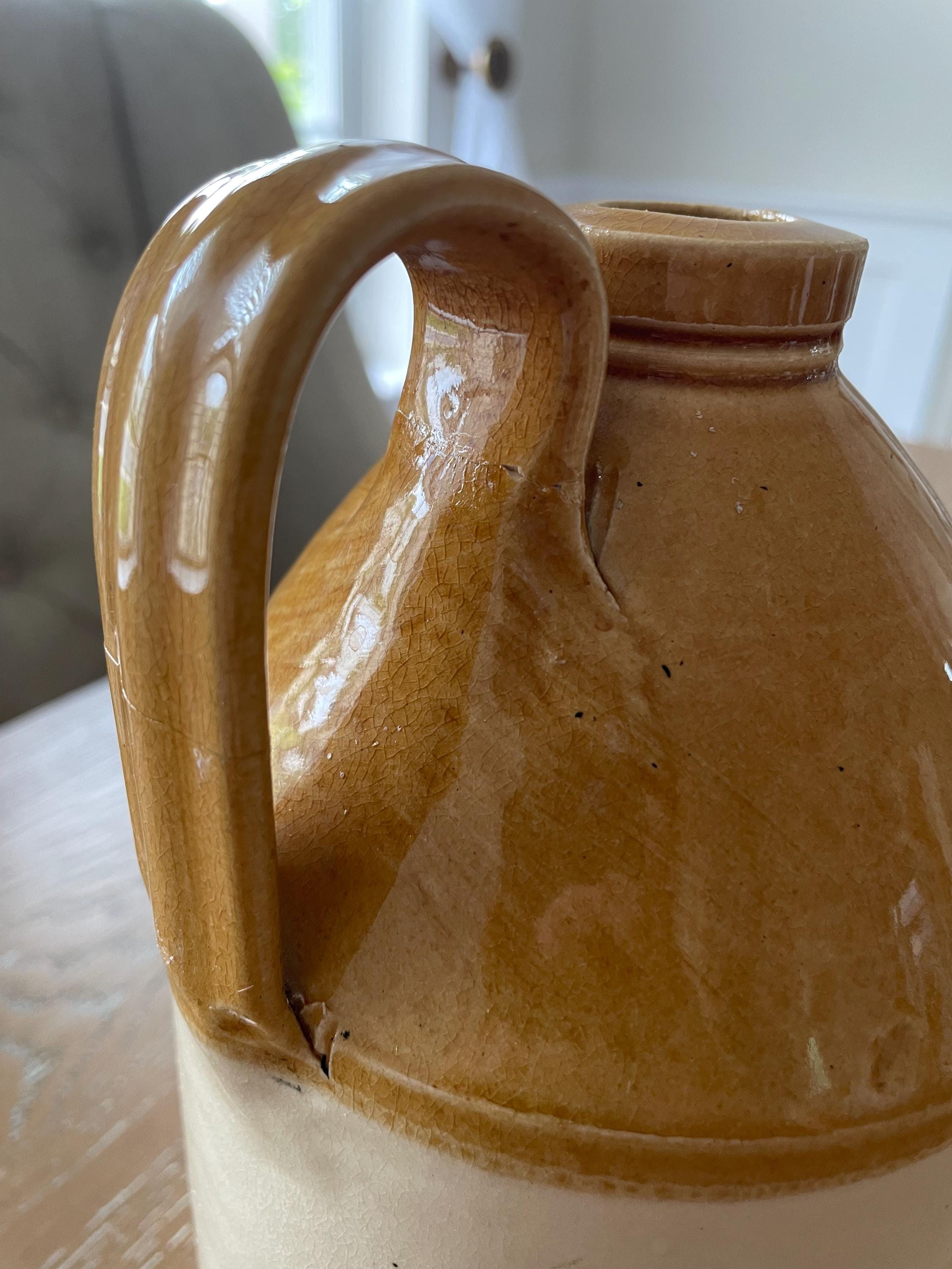 Victorian Salt Glazed Stoneware Moonshine Jug 2 Liter 19th Century ...