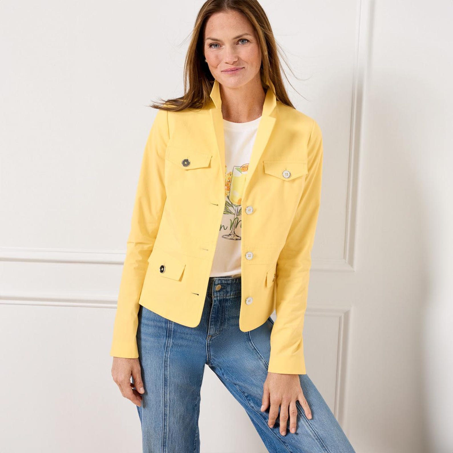 NWT Talbots Spring 2025 Fresh Poplin Jacket, Misses XS-XL, Free ...