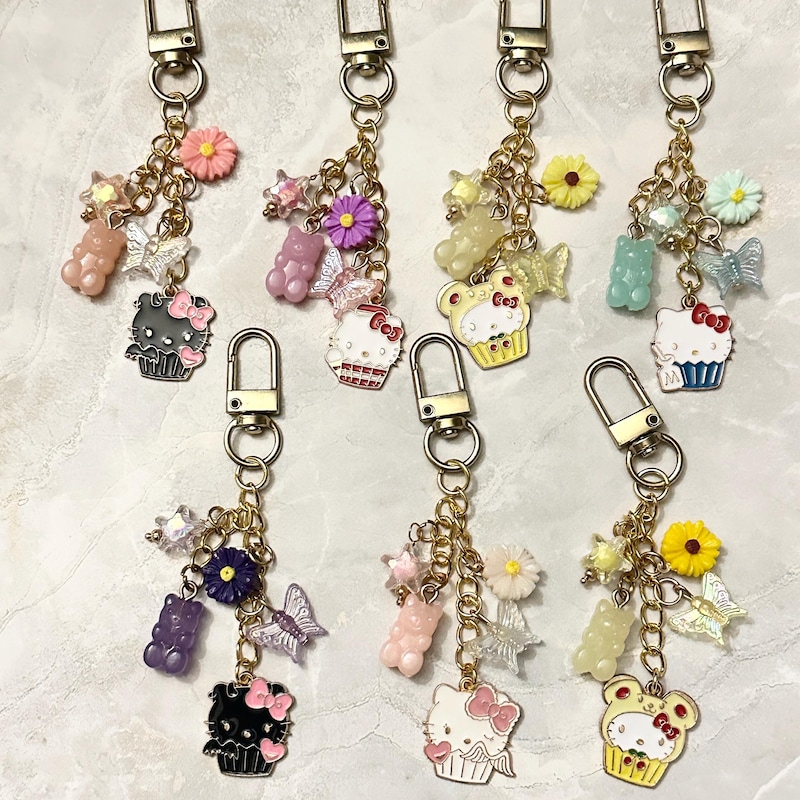 Hello Kittys Key Chain - Etsy